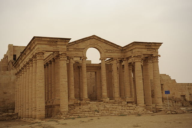 The ancient Parthian city known as "House of God" that was partially ...