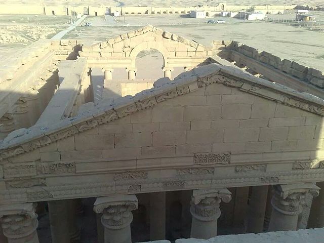The ancient Parthian city known as "House of God" that was partially ...