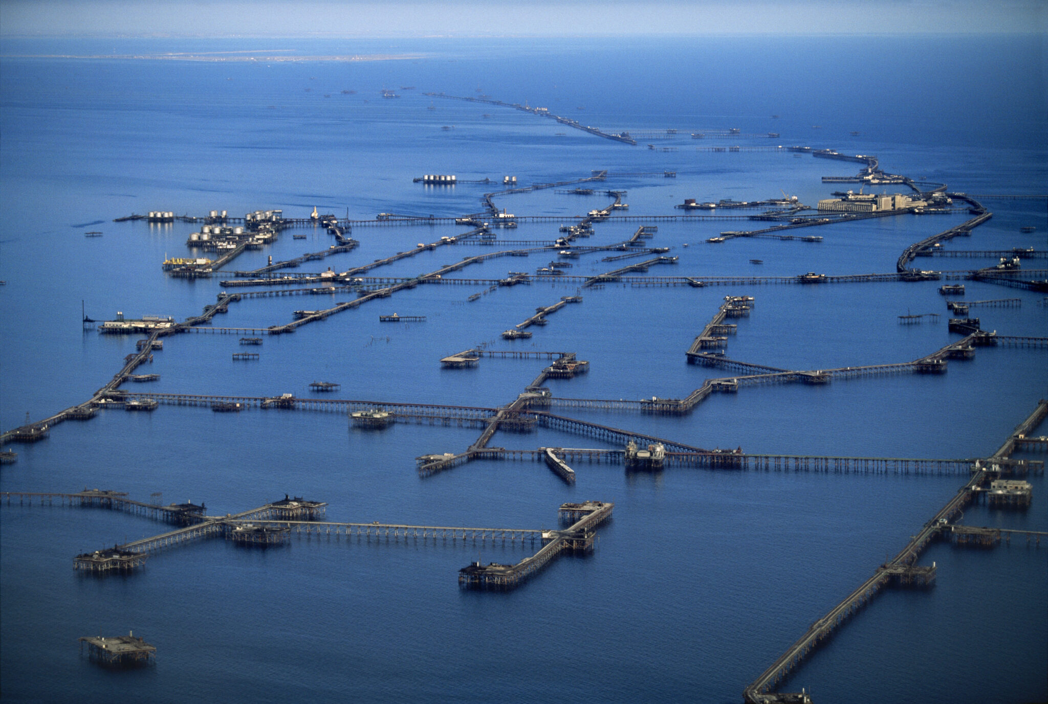 The Floating City of Neft Dashlari is Slowly Being Reclaimed By the ...